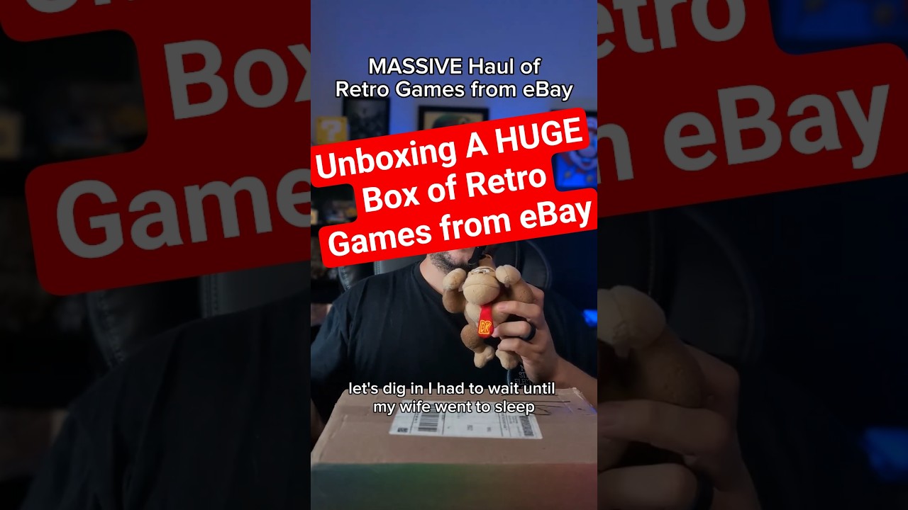 Let's unbox this massive haul of assorted retro games from eBay #retro #retrogaming #gamecollection