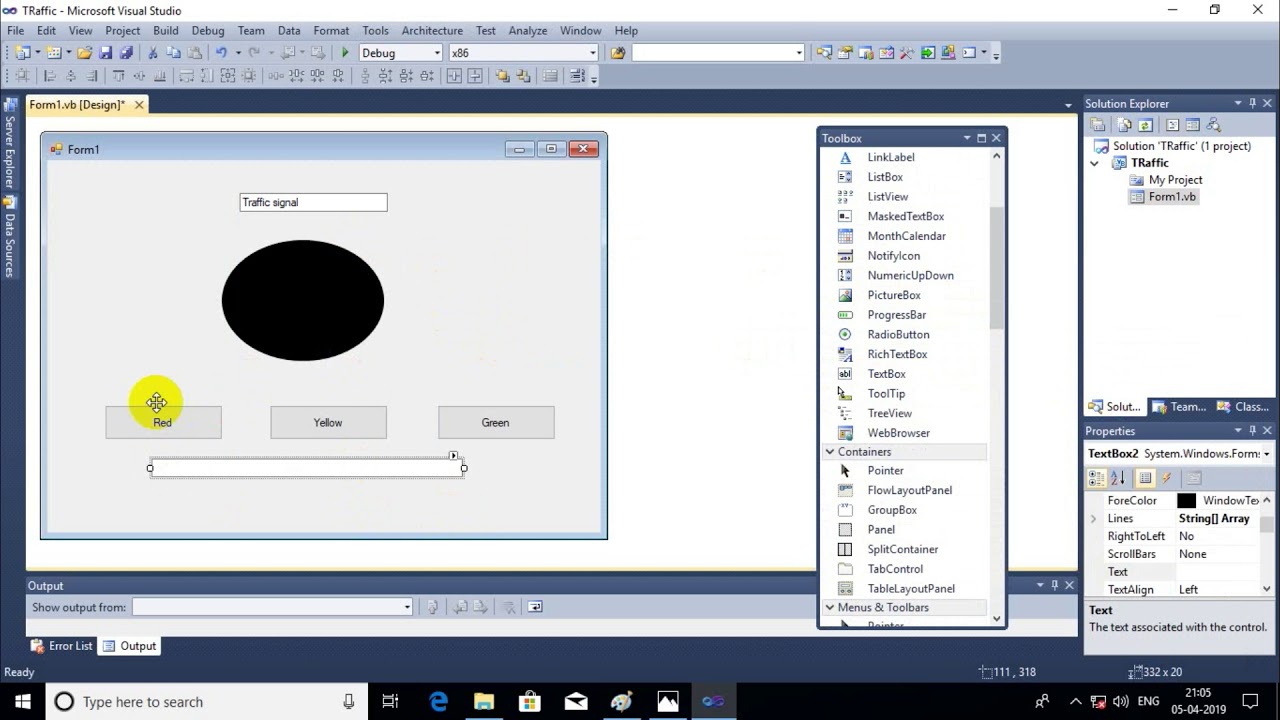 Visual basic.net  Traffic Signal
