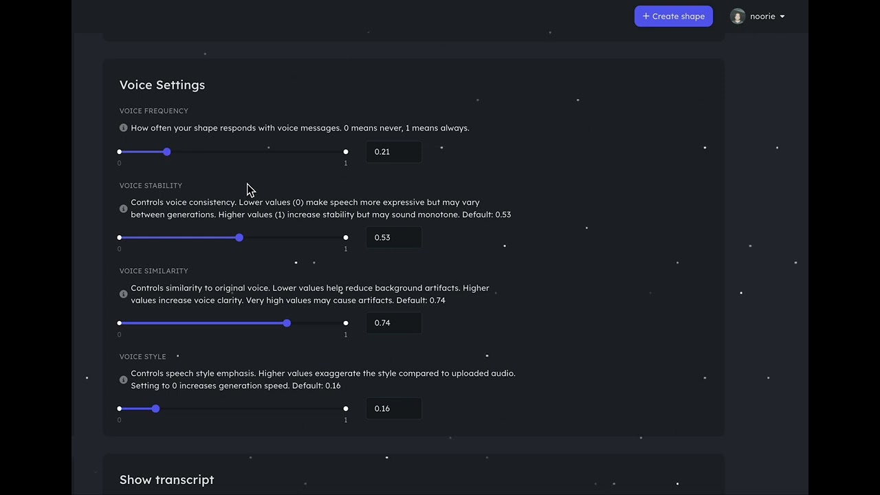 [UPDATED 2024] set your shape's voice directly on shapes.inc