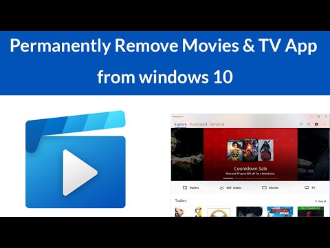 How to Uninstall Movies and TV App windows 10?