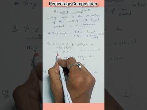 Percentage composition #boards #science #chemistry