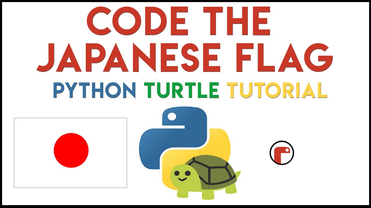 Python Turtle - Code the Japanese Flag Tutorial