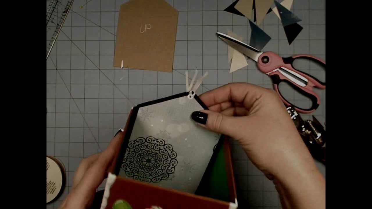 Winter Box of Tags Mini Album Tutorial
