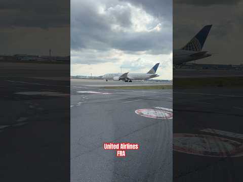 United Airlines Frankfurt Airport Spring 2025 Roll Runway