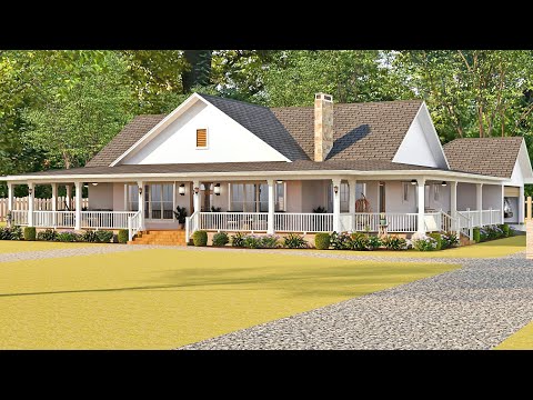 Discover The Award-Winning Farmhouse/Ranch House Design ID #1026