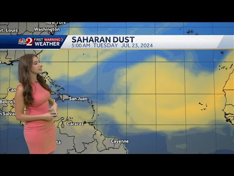 Lingering Saharan dust keeping air quality low