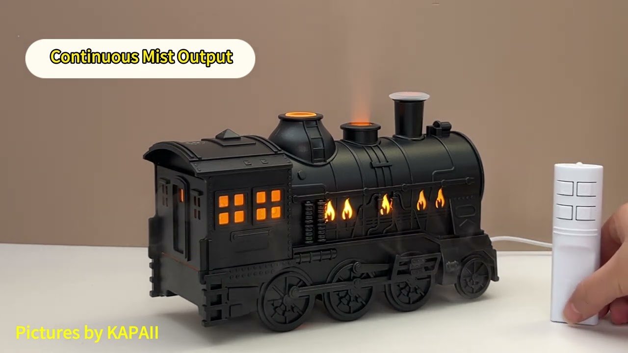 🚂Train Aroma Diffuser with Steam Effect - How it works!