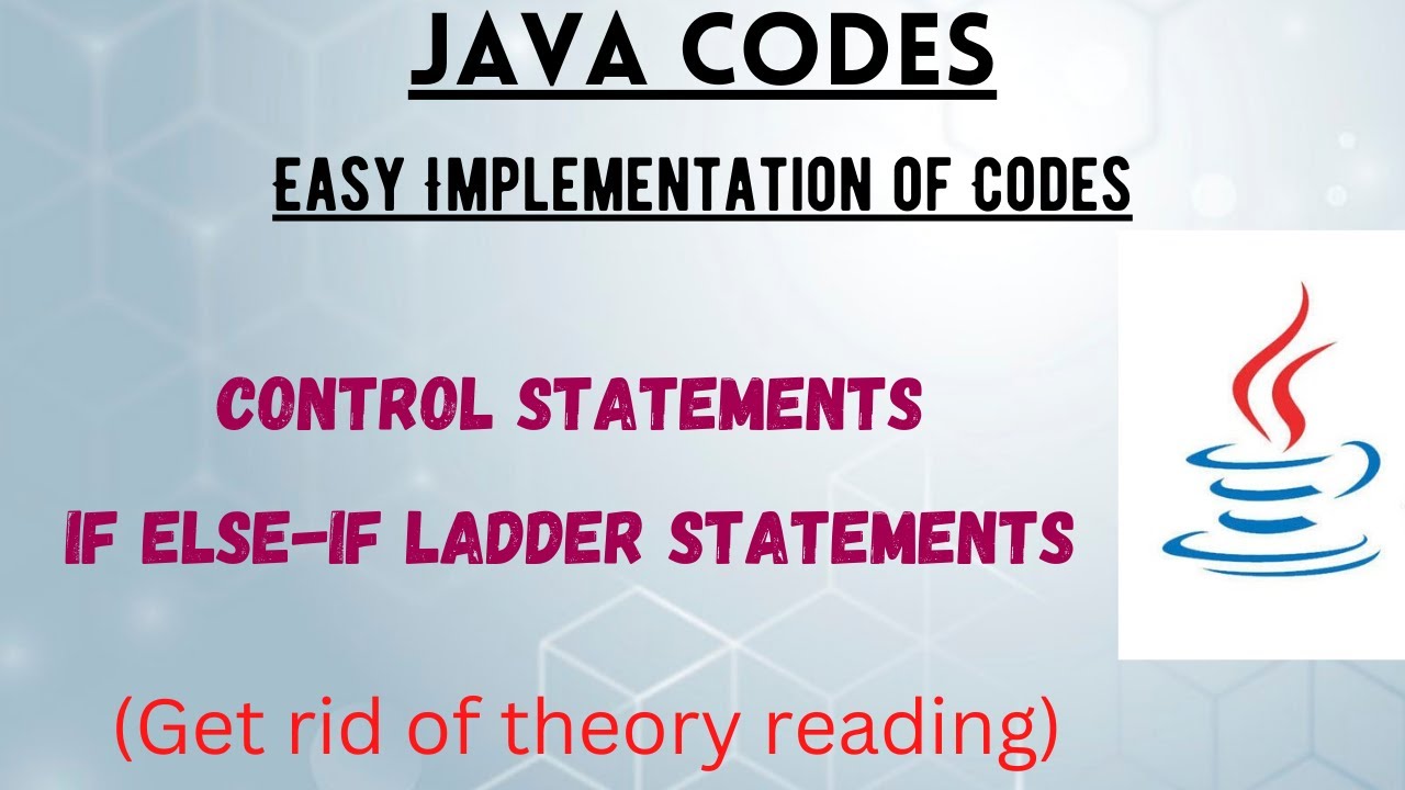If Else-if Ladder Statements | Java Program