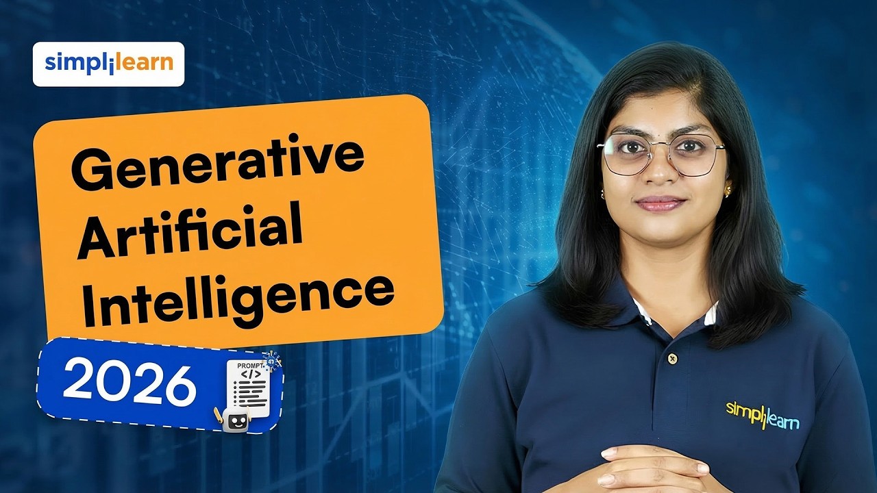 Generative Artificial Intelligence 2026 | What Is Generative Artificial Intelligence? | Simplilearn