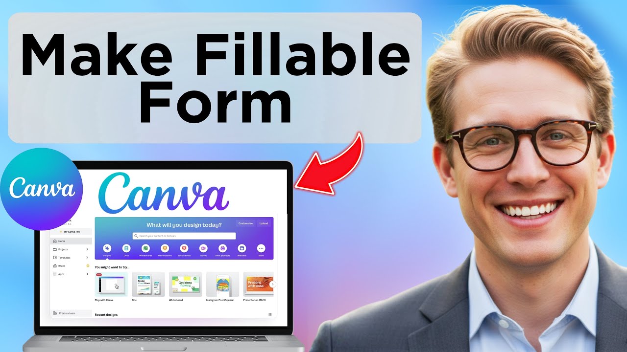 How to make Fillable PDF Form in Canva (Updated 2025)