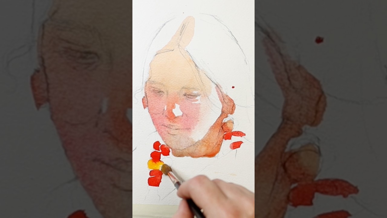 Watercolor Portraits: Don’t add more layers, Do THIS instead #watercolorportrait #watercolorart