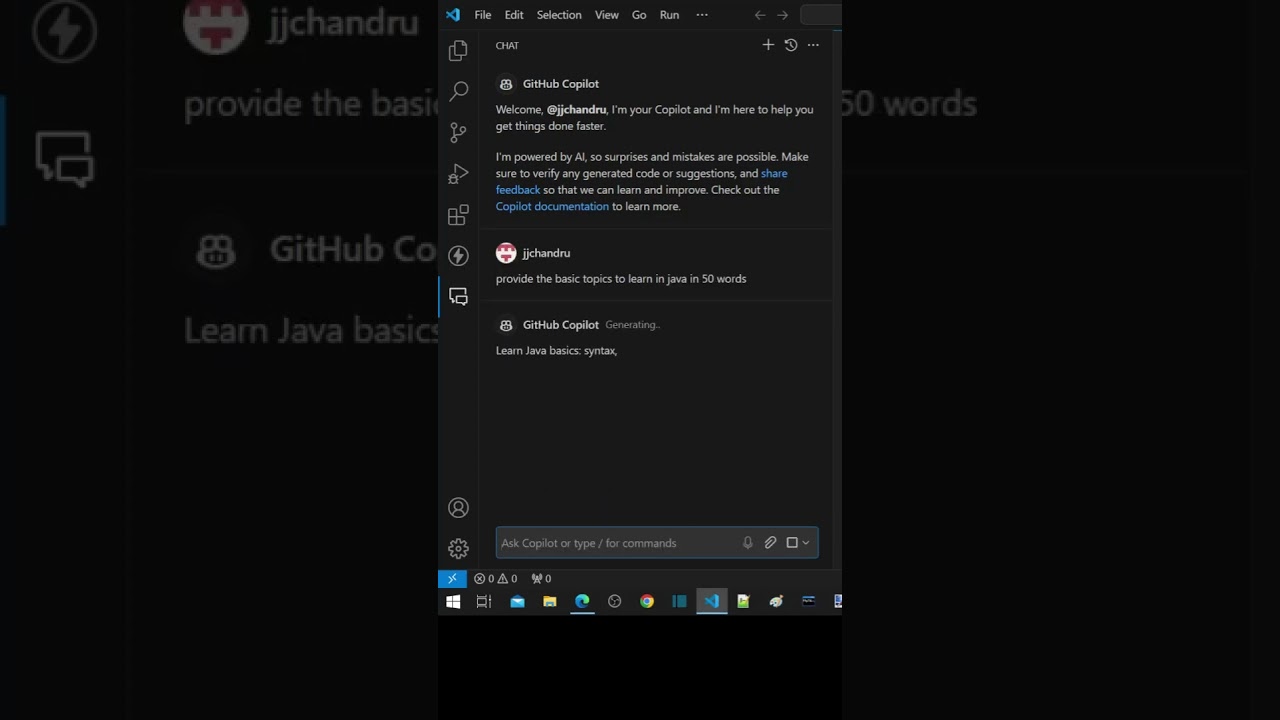 Learn Java fast using GitHub Copilot