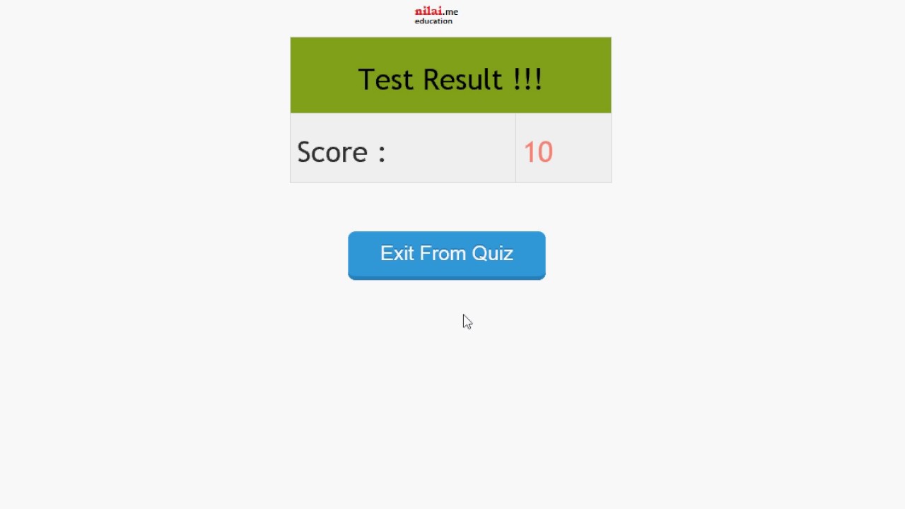 Creating Quiz with Php Mysql Javascript