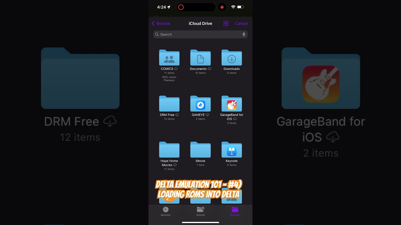 Delta Emulation 101 - #4) Loading ROMs into Delta #ios #iphonehelp