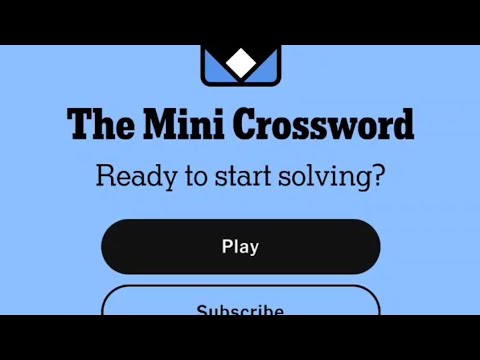 NYT Mini Crossword | June 6, 2025