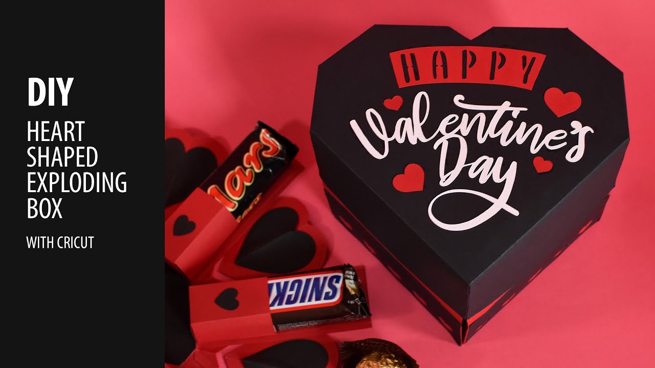 Heart Shaped Exploding Box Assembly Tutorial and Templates