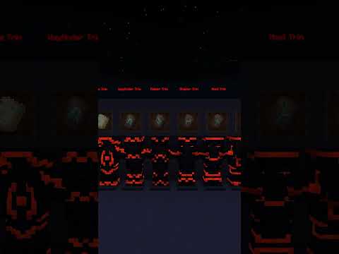 All Minecraft Armor Trims with Redstone on Netherite
