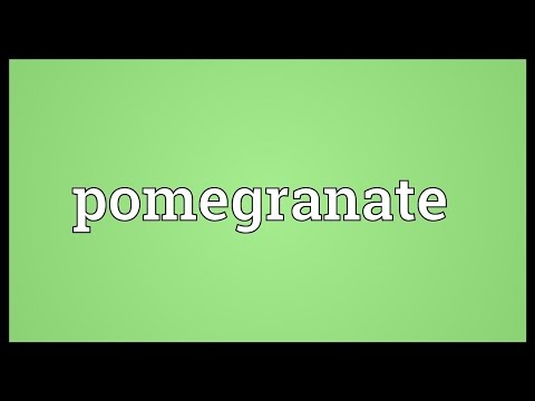 Pomegranate Meaning