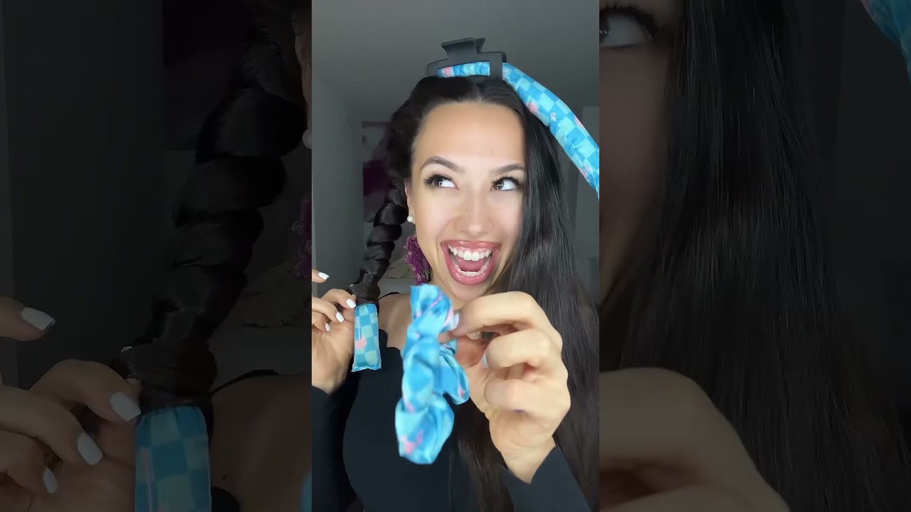 Heatless Curls Tutorial🎀 #shorts