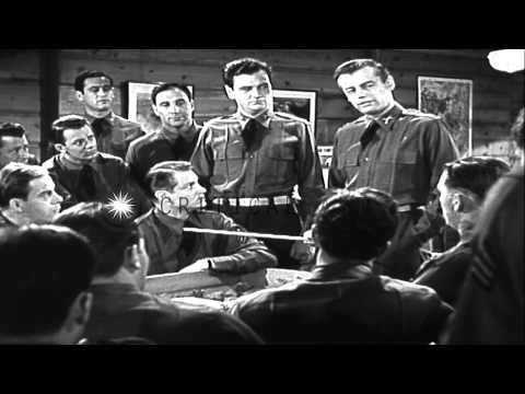 A Rifle Squad officer briefs the Sergeants about the Squad Column,Skirmish Line a...HD Stock Footage