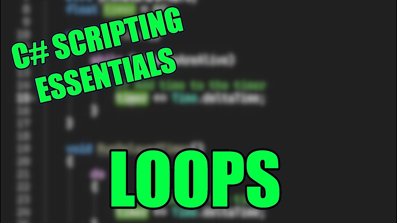 Intro to Loops in Unity! - C# Scripting Essentials