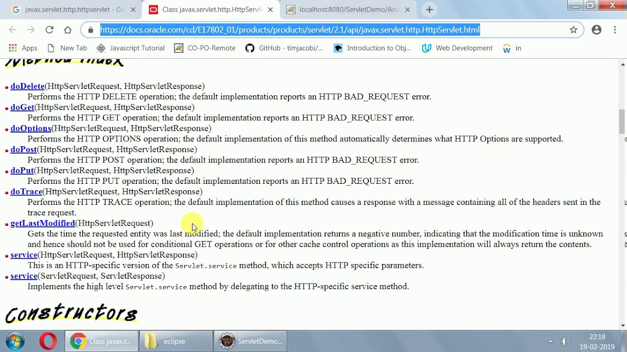 5 Java Class Extends HttpServlet