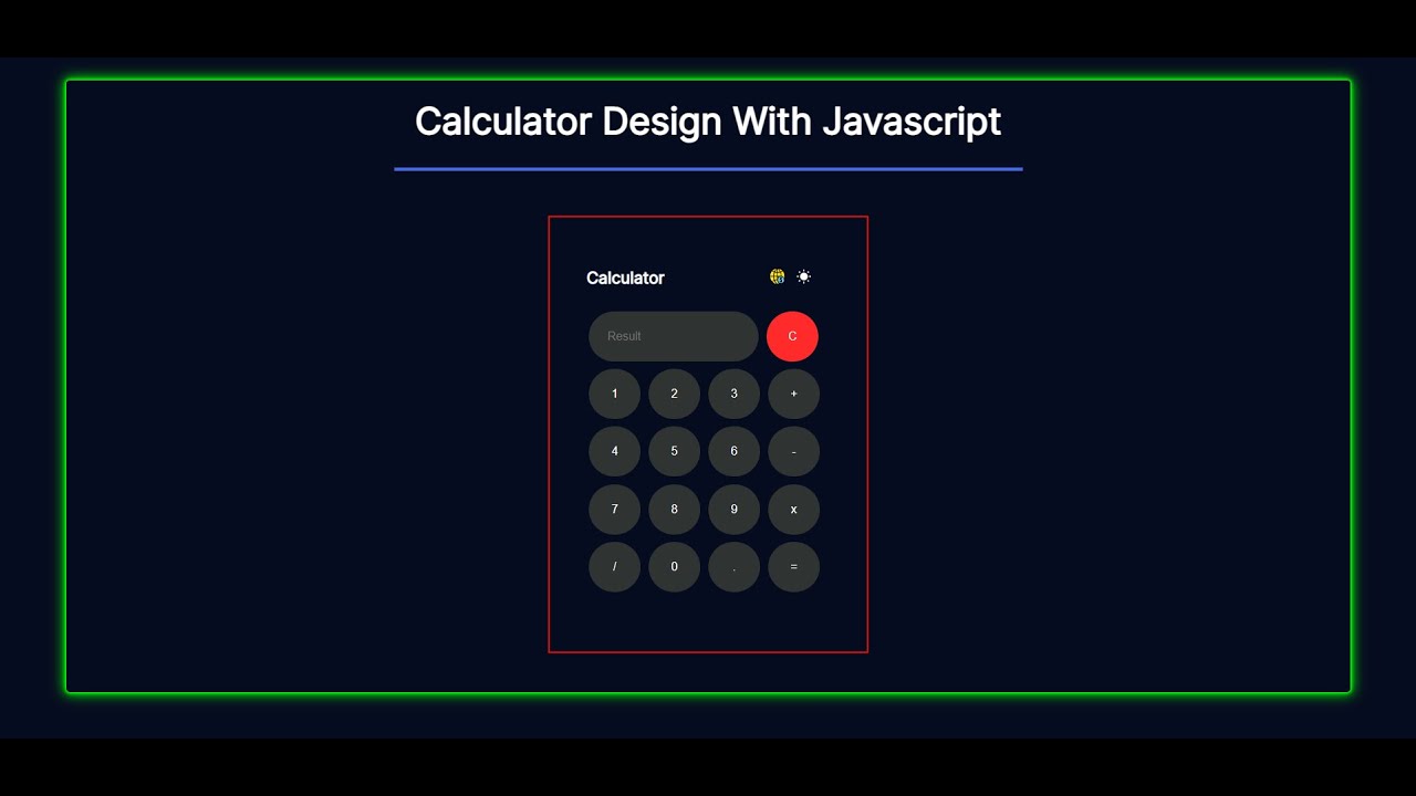 Create Amazing Design Calculator Project Using HTML CSS JavaScript Tutorial