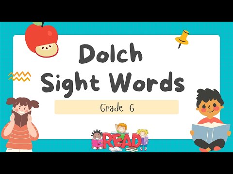 SIGHT WORDS FOR GRADE 6 #1│HIGH FREQUENCY WORDS│FUN LEARNING│VOCABULARY WORDS | Reading Practice