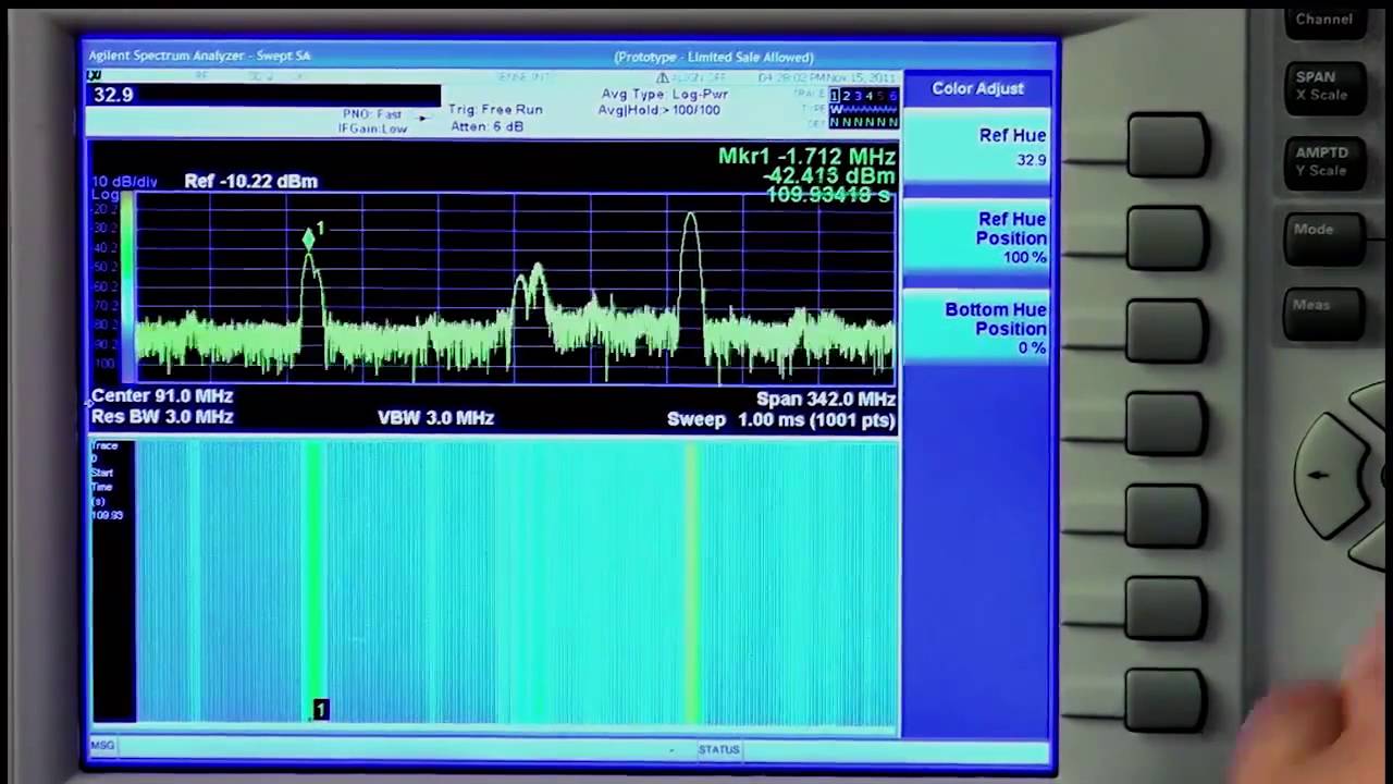 Spectrogram Display Enhancement | X-Series Signal Analyzer | Keysight Technologies