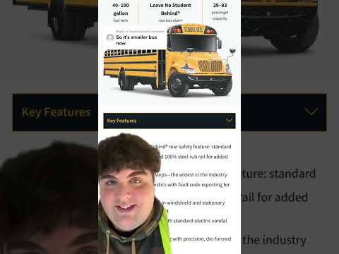 School buses come in different sizes!