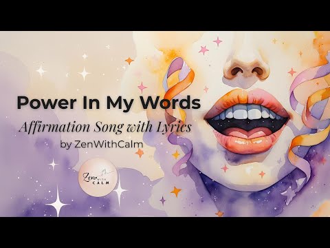 Power In My Words | Affirmation Song with Lyrics by ZenWithCalm 💛