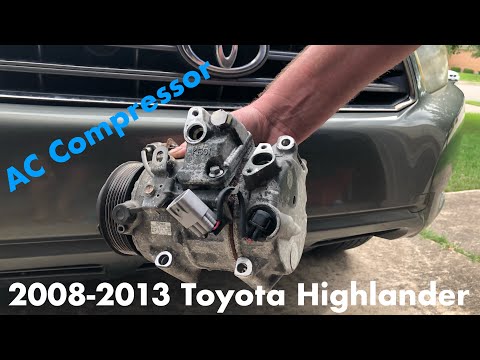 How to Replace the AC Compressor on a 2009-2013 Toyota Highlander (Trim ...