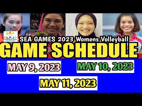 SEA GAMES 2023 | WOMENS VOLLEYBALL GAME SCHEDULE MAY 9-11, 2023 #seagames2023 #gameschedule #latest