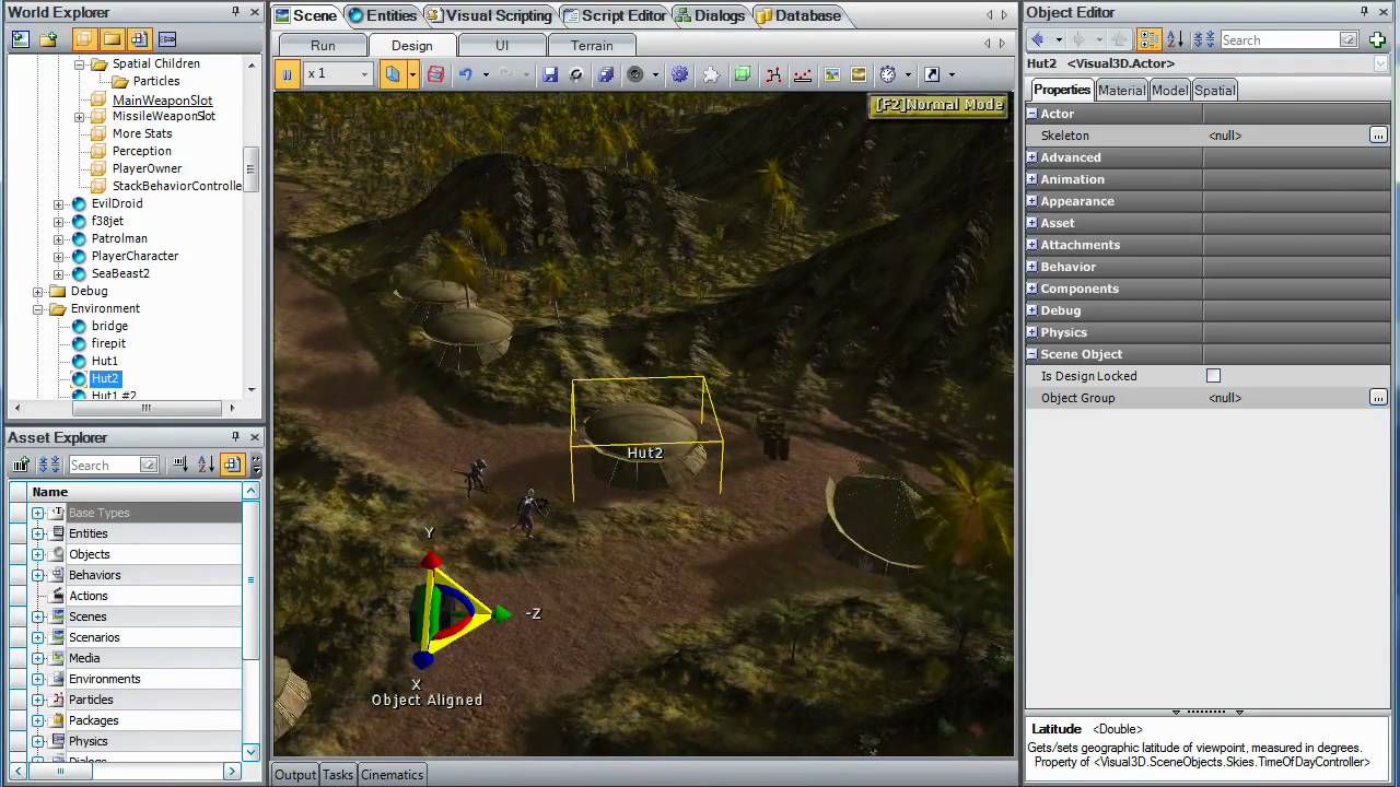 Visual3D Game Engine - Design Mode Basics - Tutorial #1