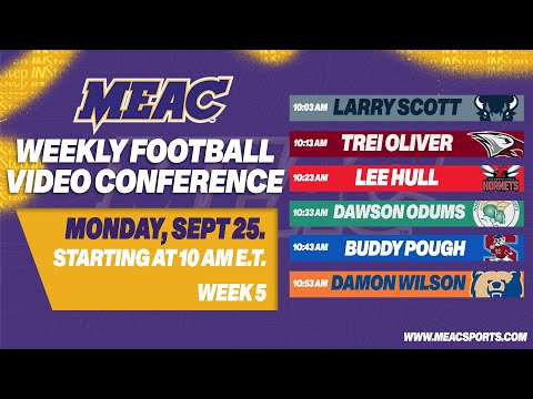 Week 5 MEAC Football Video Conference