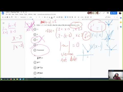 CalcBC Unit 2 | Test Review Answers