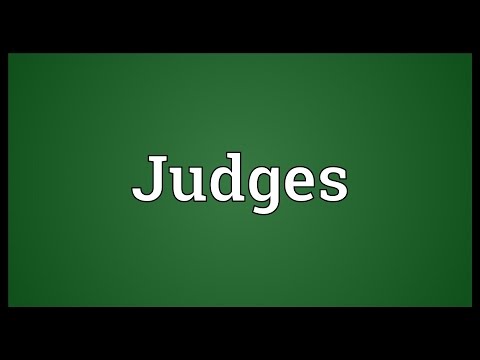 Judges Meaning