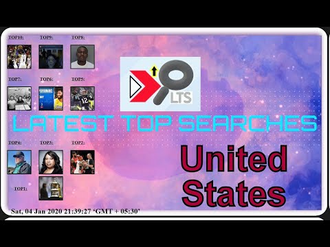 Today's Latest Top Searches||Date:20200104||COUNTRY:UNITED STATES||Trending Searches||Top 10