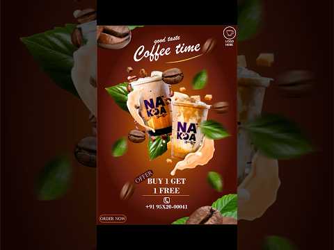 Social media post design in coreldraw 2024 | coreldraw poster design