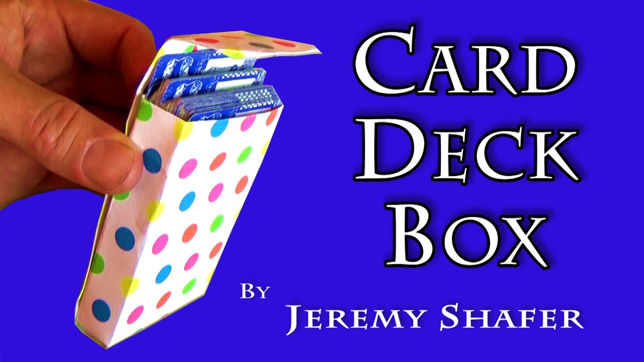 Card Deck Box - Origami