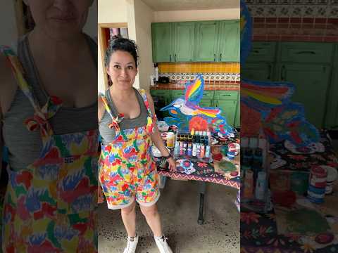 #painting #motherhood #journey #workshop at #milagros #hummingbird #arttherapy #community #letsplay