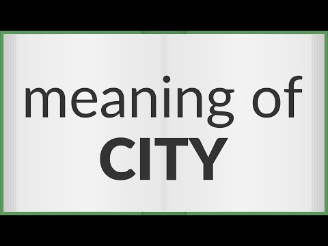 City | meaning of City
