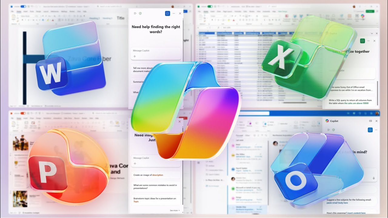 Copilot now included with Word, Excel, PowerPoint, Outlook & OneNote | Microsoft 365 & Office 365