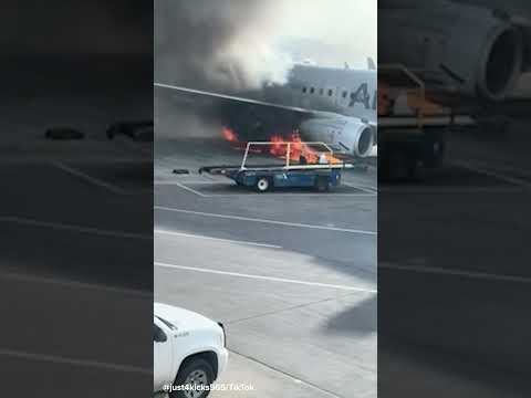 American Airlines plane catches fire at Denver airport; 12 injured as passengers evacuated