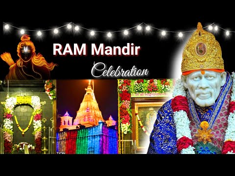 Ayodhya Ram Mandir : Celebration At Shirdi Sai Baba Temple🙏🏻 | ShradhhaSaburi