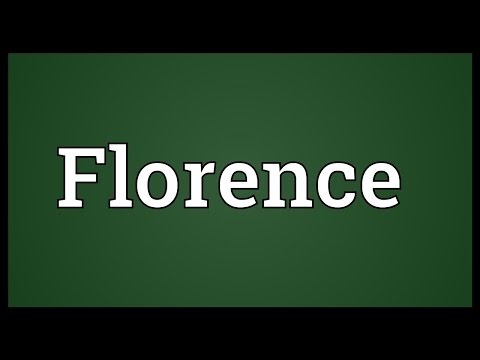 Florence Meaning