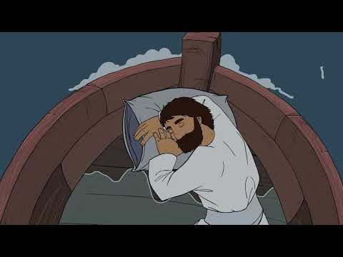 Jesus speaks to a storm (Mark 4:35-41)