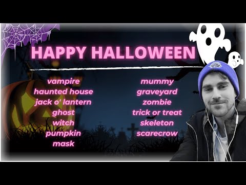 Halloween Vocabulary with Teacher Commentary to Help YOU Pronounce 13 Useful Halloween Words 🎃