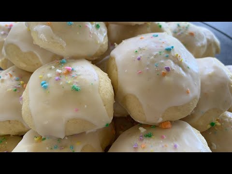 Italian Lemon Drop Cookies! Perfect for holidays, special events, or to enjoy anytime! ASMR Cooking