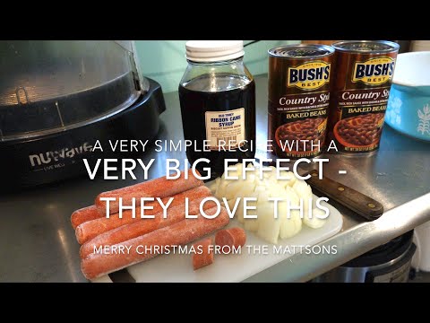 Best Baked Beanie Weenies AKA Franks & Beans Recipe Video - 50 Year Family Favorite With Any Beans!